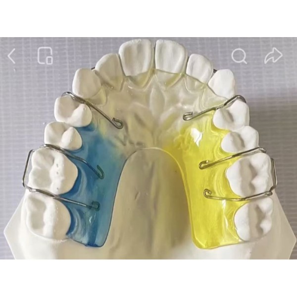 Quality Custom Molded Hawley Retainer with Adjustable Wire for Long-lasting Teeth for sale