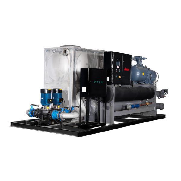 Quality 75HP Water Cooled Central Chiller High Energy Screw Water Chiller for sale