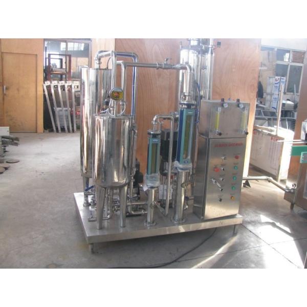Quality 2000L/H Fully Automatic 3 Tank Carbonated Drinks Mixing Machine with 99.9% CO2 for sale