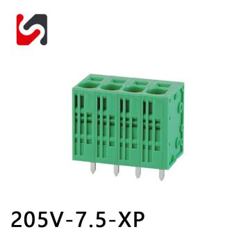 Quality SHANYE BRAND 205V-7.5 7.5mm pitch phoenix terminal strip pcb connector block for for sale