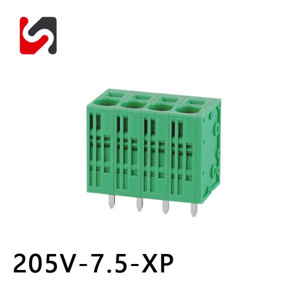 Quality SHANYE BRAND 205V-7.5 7.5mm pitch phoenix terminal strip pcb connector block for pcb wire connect for sale