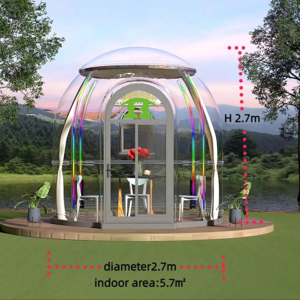 Quality Fashion Bubble Glass Dome House Event Party Tent Pc Dome Hotel Polycarbonate Dome Tent for sale