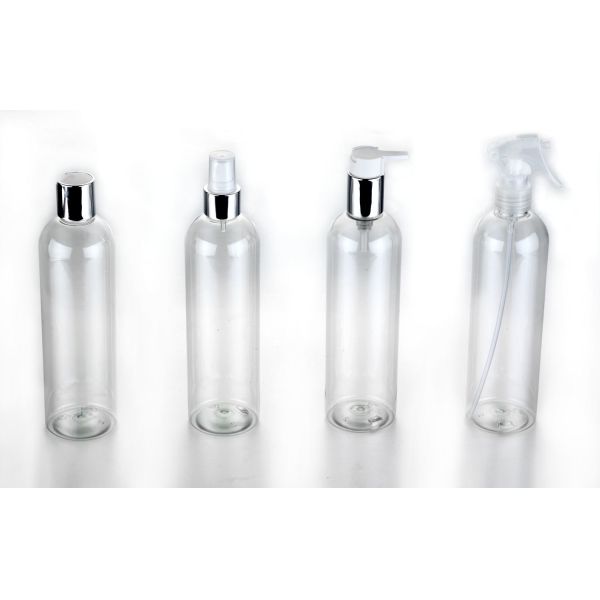 Quality Shampoo Cylinder Cosmetics Plastic Bottles , PET 100ml Spray Bottle for sale