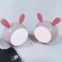 Quality LED 3D Pink Molong Rabbit Night Light Toy Battery Operated PVC for Touch Switch for sale