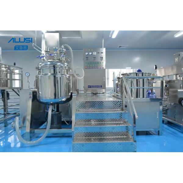 Quality 100L Automatic Vacuum Emulsifier Mixer For Body Lotion Making for sale
