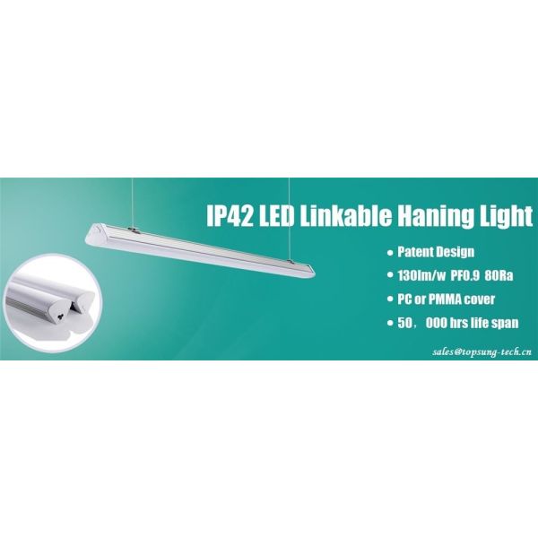 Quality 60w 1500mm Led Linear Suspension Lighting Max 42m Linkable for sale