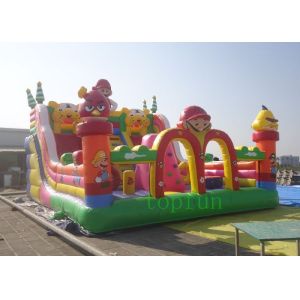 Quality 0.45 - 0.55mm PVC Inflatable Amusement Park Slide Unti - Ruptured for sale