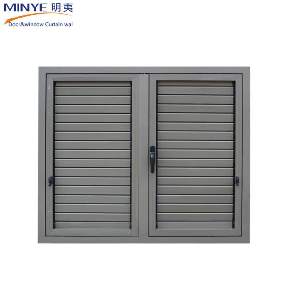 Quality Aluminum Alloy Frame Shutter Louver Window with Crank Devices and Customized for sale