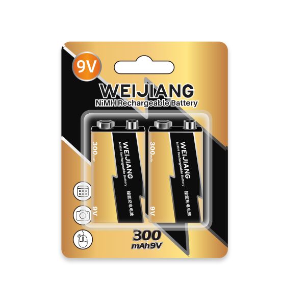 Quality 300mAh Ipower 9v Battery AA Nickel Metal Hydride Rechargeable Batteries For Home Appliances for sale