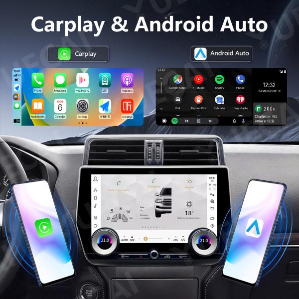 Quality Qualcomm 665 Car Android Navigation Android 13 Head Unit For Toyota Prado 10-22 for sale