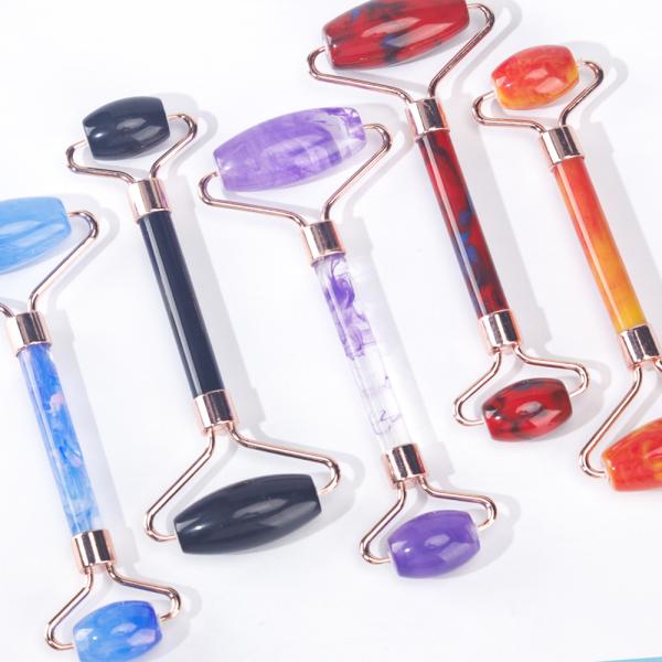 Quality Anti Aging Face Jade Roller Set Rose Quartz Massage Roller for sale