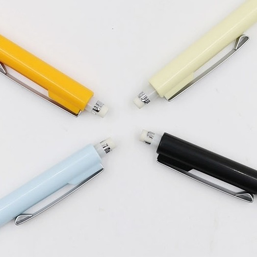 Quality Multiple Colors Plastic Automatic Press Pencil With Eraser Top Custom Logo for sale