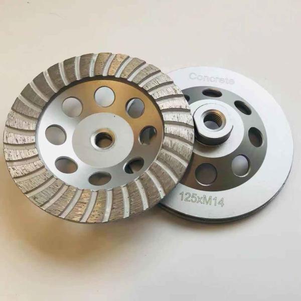 Quality 125mm M14 Ridgid SinteredConcrete Grinding Wheel For Rough Surfaces for sale