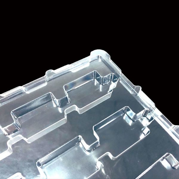 Quality Clear PET Turnover Plastic Holder Blister Tray for Semiconductor Components for sale
