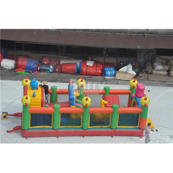 Quality Plato PVC Tarpaulin Inflatable Toddler Playground / Inflatable Fun City for sale