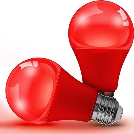Quality E26 Red LED Bulb A19 9W for Valentine's Day Indoor Porch Thanksgiving Year for sale