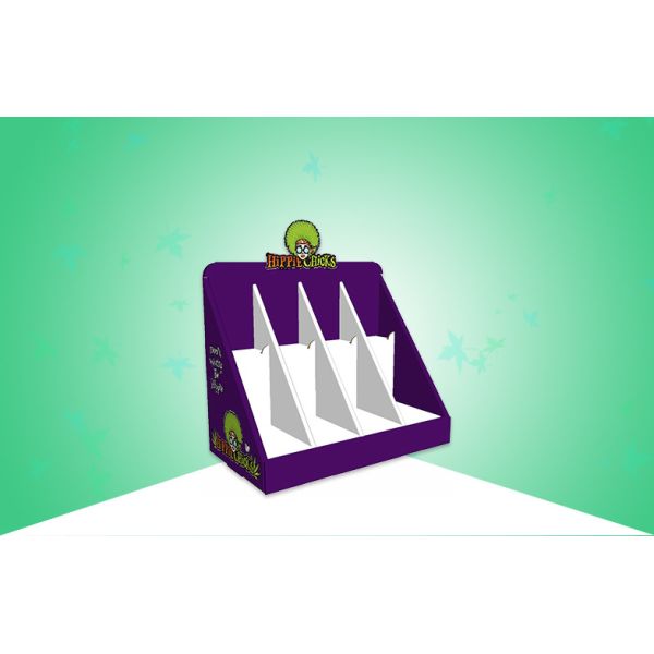 Quality Two Tier Chicks Food Cardboard Countertop Displays , Retail Tabletop Displays With 8 Cells for sale