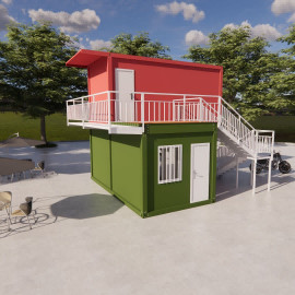 Quality Outdoor Party Prebuilt Container House Foldable Easy Assembly Deployment for sale