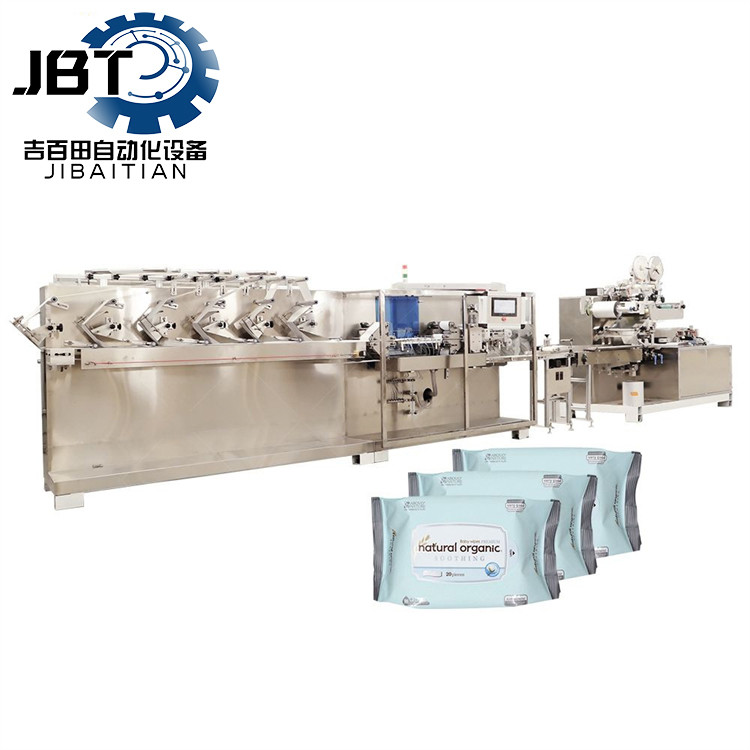 Quality Heavy Duty Wet Wipes Machinery 100 Bags/Min Speed With Easy Installation for sale