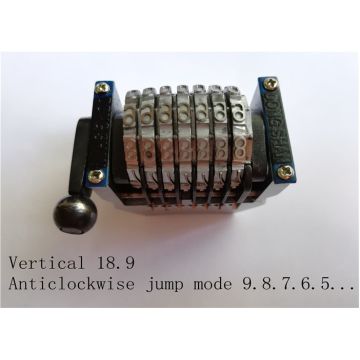 Quality Vertical 18.9 Rotary Numbering Machine Anticlockwise Jump Mode Sandard Convex for sale
