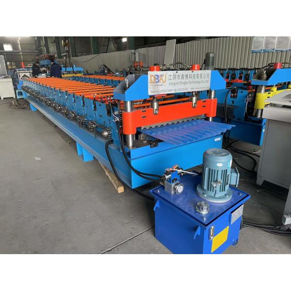 Quality Roofing Corrugated Metal Roll Forming Machine 762mm Width 0.8mm Thickness for sale