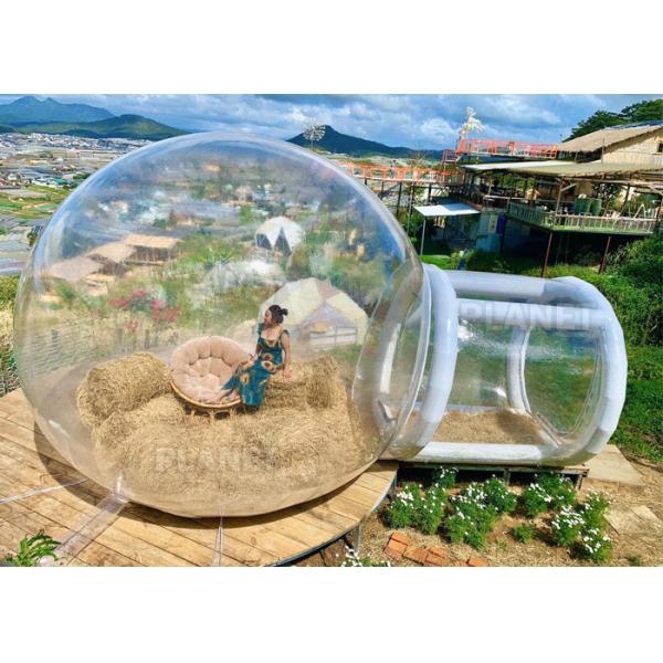 Quality Outdoor Transparent Large Inflatable Bubble Camping Tent Single Tunnel for sale