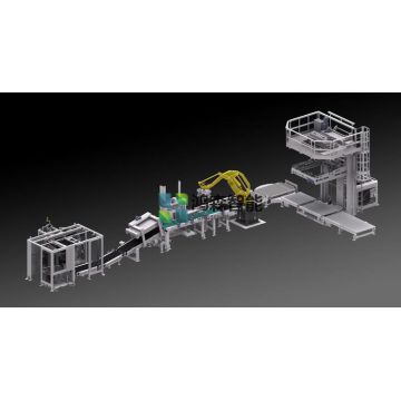 Quality PLC Controlled Fully Automated Robotic Palletizing System With Single Gripper / for sale