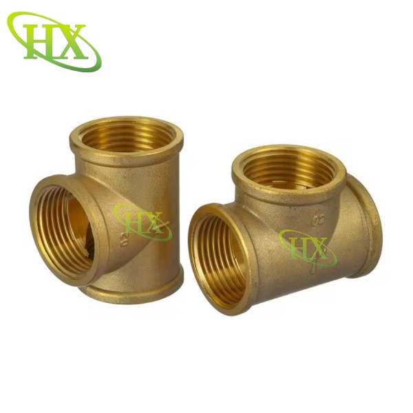 Quality Brass pipe fittings brass plumbing fitting female thread tee 3/8-2