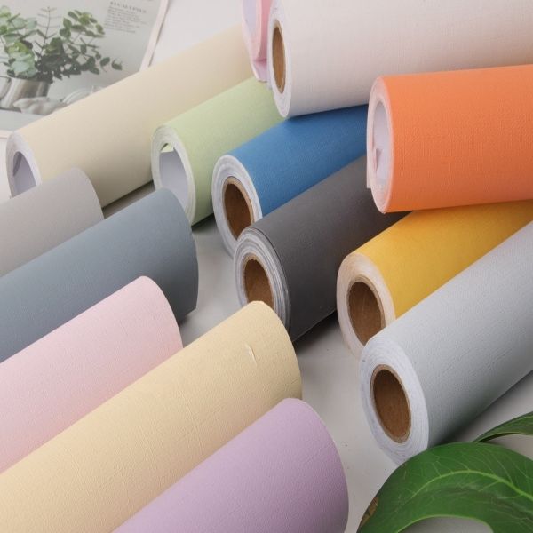 Quality Removable Peel and Stick Plain Wallpaper Self-Adhesive 3D Decorative Wallpaper for Entertainment in Apartments for sale