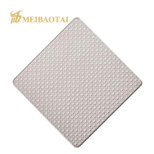 Quality Slit Edge Silver Embossed Stainless Steel Sheet 1219x2438mm for sale