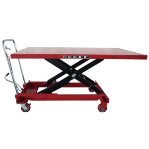 Quality Foot Operated Mobile Lift Table Scissor Cart Manual Material Handling Machine for sale