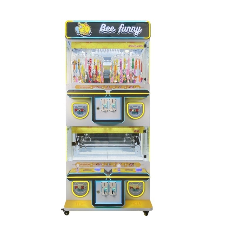Quality Amusement Game Center Indoor Coin Operated Toy Arcade Doll Claw Machine for 4 for sale