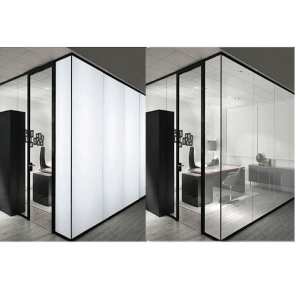 Quality Switchable Electric Smart Glass Film Opaque PDLC Film Smart Glass Remote Control For Partition Walls / Shower Enclosures for sale