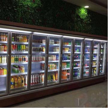 Quality Glass Door 380V Supermarket Refrigeration Equipments for sale
