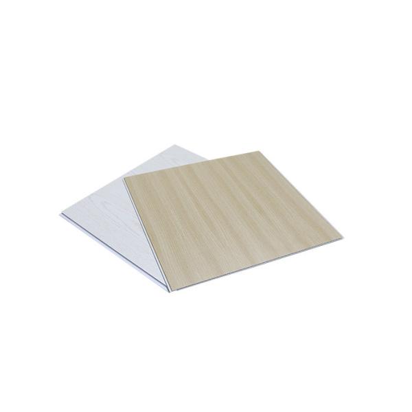 Quality Indoor Wood PVC Ceiling Panel Plastic Composite PVC Coating Cladding Fluted Wall for sale