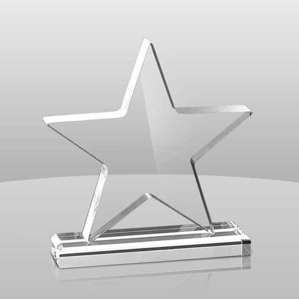 Quality Custom Transparent Flame Shape Acrylic Plaque Awards For Business Recognition for sale