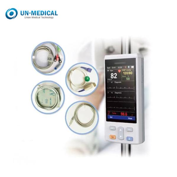 Quality 4 Inch TFT ECG Handheld Portable Patient Monitors 3/5 Leads PC200 for sale
