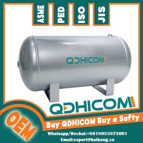 Quality Horizontal Compressed Air Receiver Tank Stainless Steel For Outdoor Installations for sale