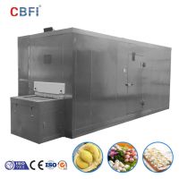 Quality Efficient Brine And Quick Tunnel Freezer Machine For Shrimp Freezing for sale