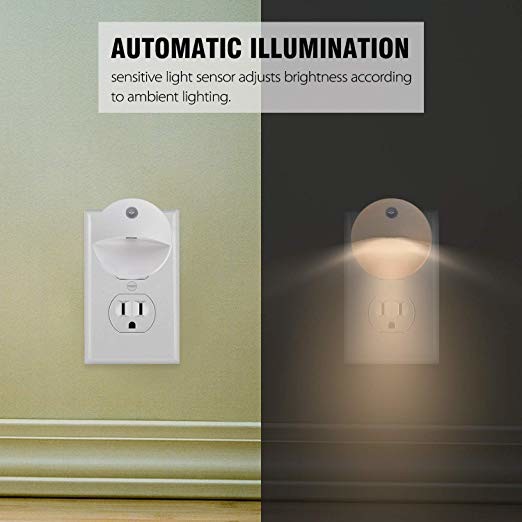 Quality Warm White 0.5W AC120V Plug In Motion Sensor Light For Kids Energy Efficient for sale