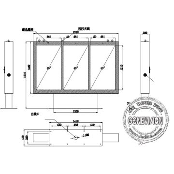 Quality Single Dual Three Screen 55" Drive Through Outdoor Digital Signage Kiosk with for sale