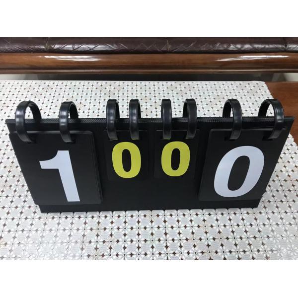 Quality PU Composite Paper Tabletop Scoreboard Portable Black Scorer Match Point Sets for sale