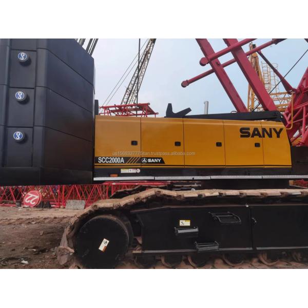 Quality Used SANY SCC2000A Crawler Crane 20000 kg Excellent Performance Construction for sale