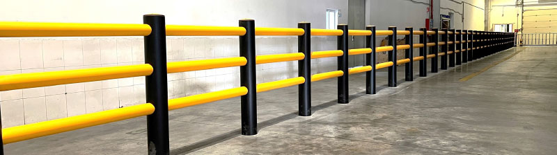 Flexible Pedestrian Barrier  Anti-Collision Guardrails Warehouse Safety Barrier Traffic Guardrails
