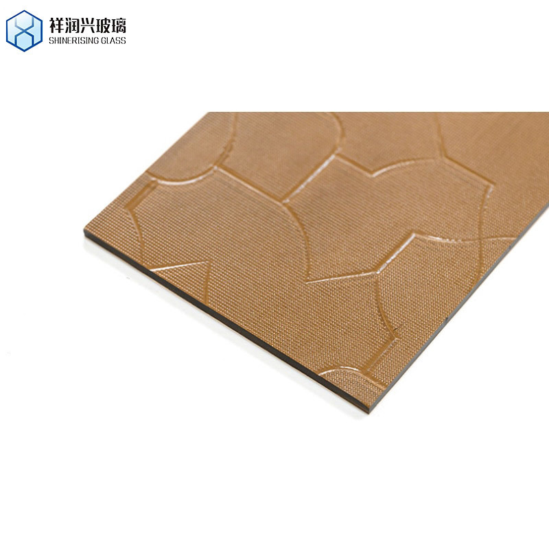 Factory Decorative Brown Patterned Glass Shinerising 3mm 5mm 1830*2440new Technology New Features Belgian Style Glass