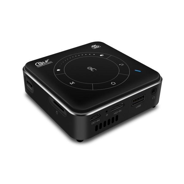 Quality Smart Android 4K 1080P Mini DLP LED Projector Brightness 5000 Lumens for sale