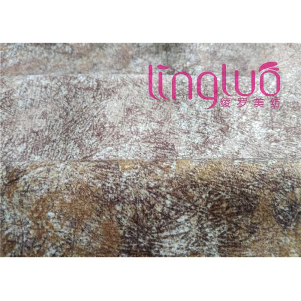 Quality Silky Touch Textile Holland Velvet Fabric For Sofa , Half Shiny for sale