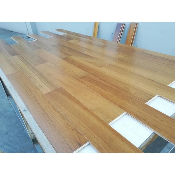 Quality natural lacquered Burma Teak multi layers engineered wood flooring for sale