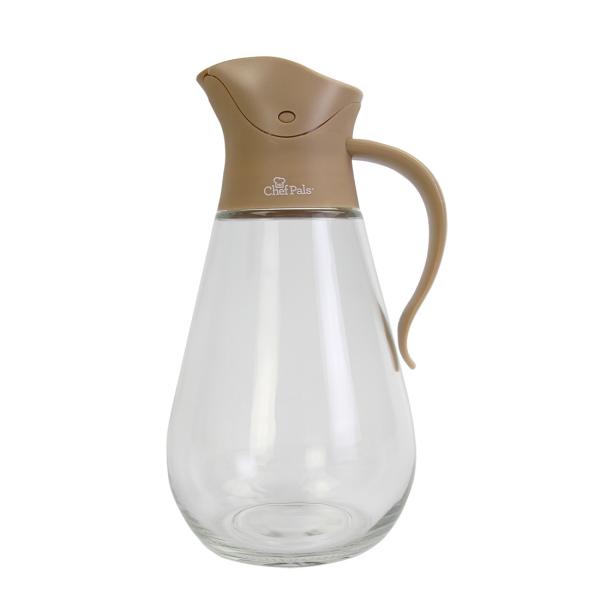 Quality Gravity Style Poured Lid Glass Seasoning Bottles For Drip Free Dispensing for sale