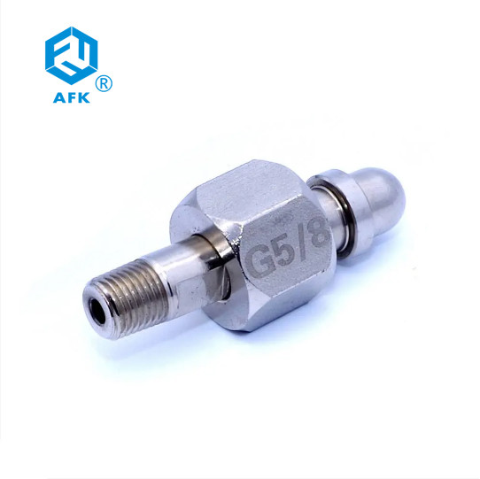 Quality Hexagon DIN477 BS341 CGA Gas Cylinder Adapter 316 Male Thread for sale